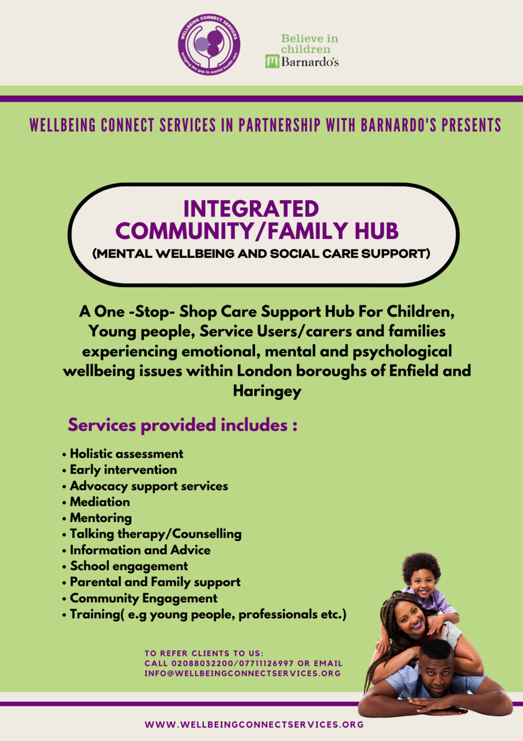 Family Hub – Wellbeing Connect Services